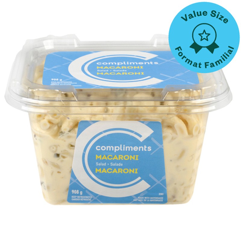 Compliments Salad Elbow Macaroni 908 g - Voilà Online Groceries & Offers