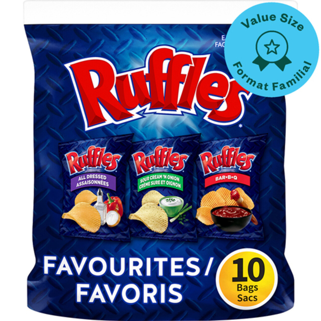 Ruffles Potato Chips Favourites Variety Pack 10 x 28 g - Voilà Online ...
