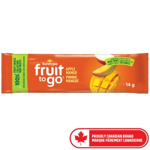 SunRype Fruit To Go Gluten-Free Fruit Bar Snack Apple Mango 14 g ...