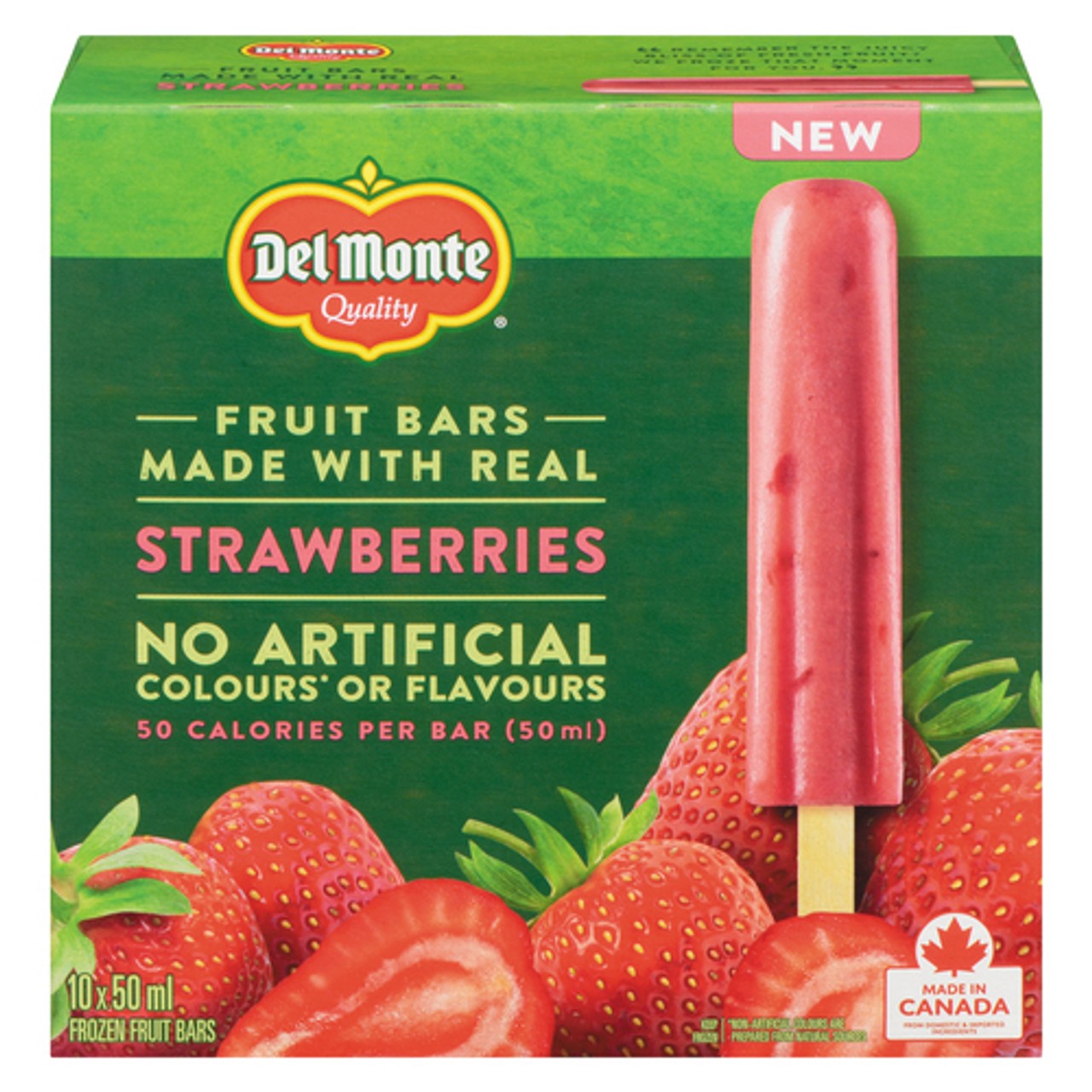 Del Monte Frozen Fruit Bars Strawberry 10 x 50 ml - Voilà Online ...