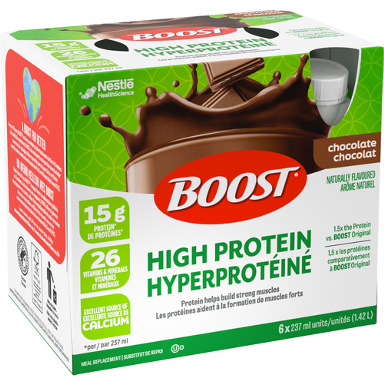 Boost High Protein Drink Chocolate 6 x 237 ml - Voilà Online Groceries ...