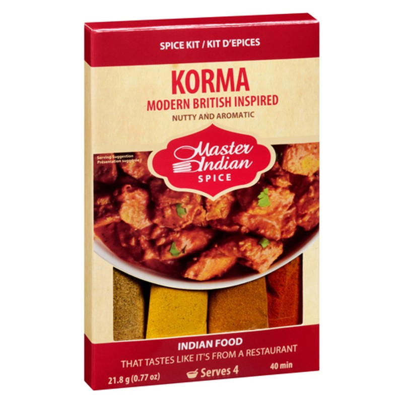 Master Indian Spice Kit Korma 21.8 g - Voilà Online Groceries & Offers