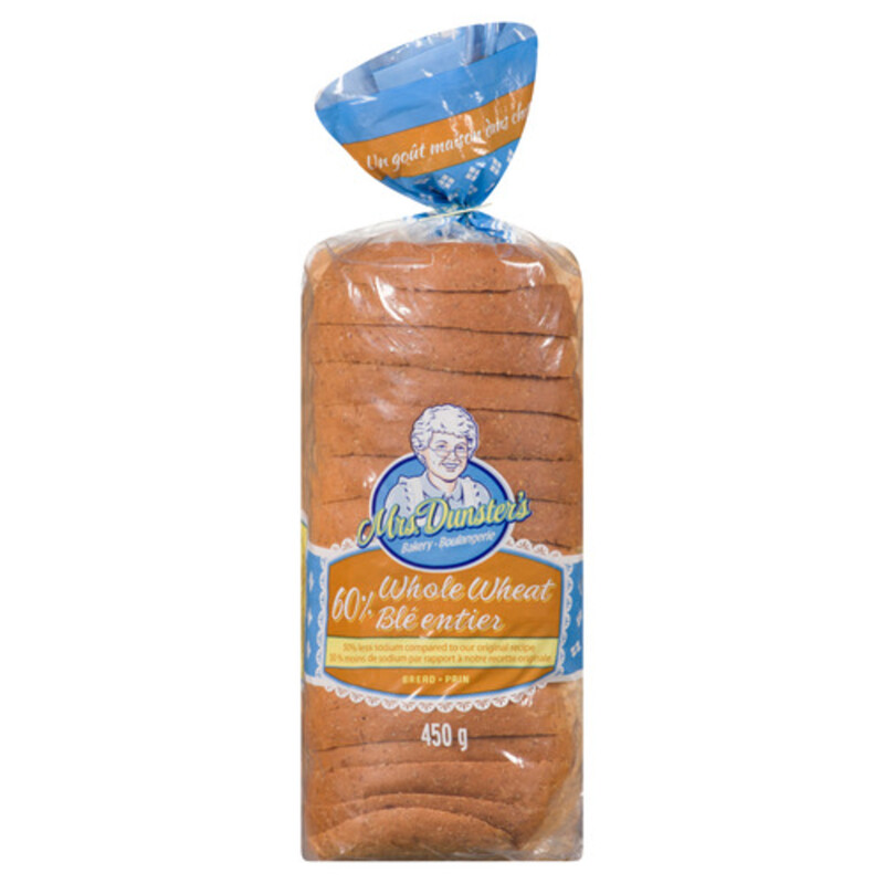 Mrs Dunster 60% Whole Wheat Bread 450 g - Voilà Online Groceries & Offers