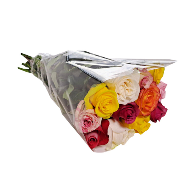 Flower Bouquet Assorted Roses 1 Dozen - Voilà Online Groceries & Offers