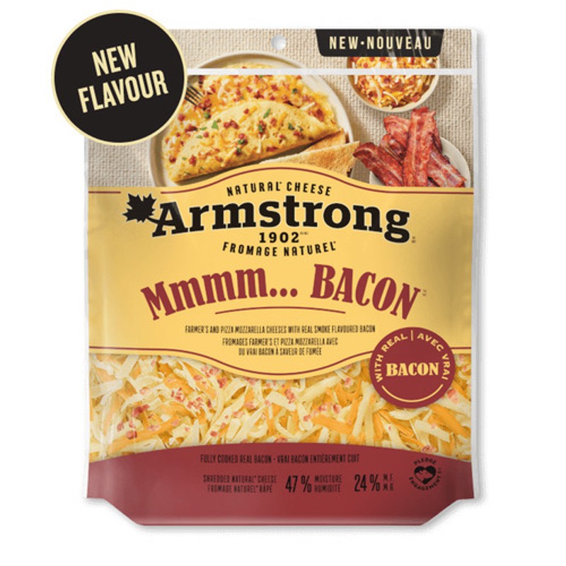 Armstrong Shredded Cheese Blend With Bacon Bits 300 g - Voilà Online ...