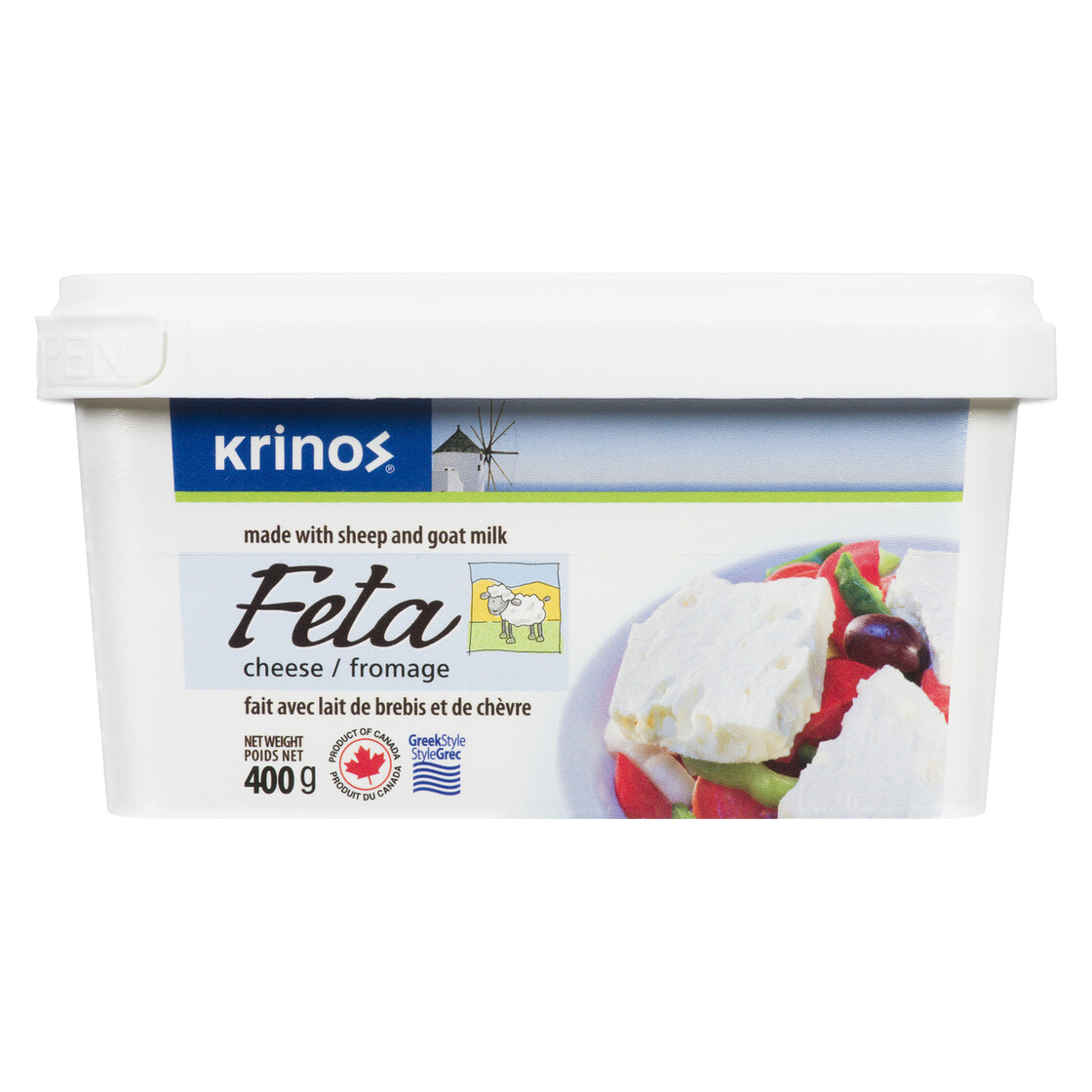 Krinos Feta Cheese Sheep And Goat Milk 400 g - Voilà Online Groceries ...