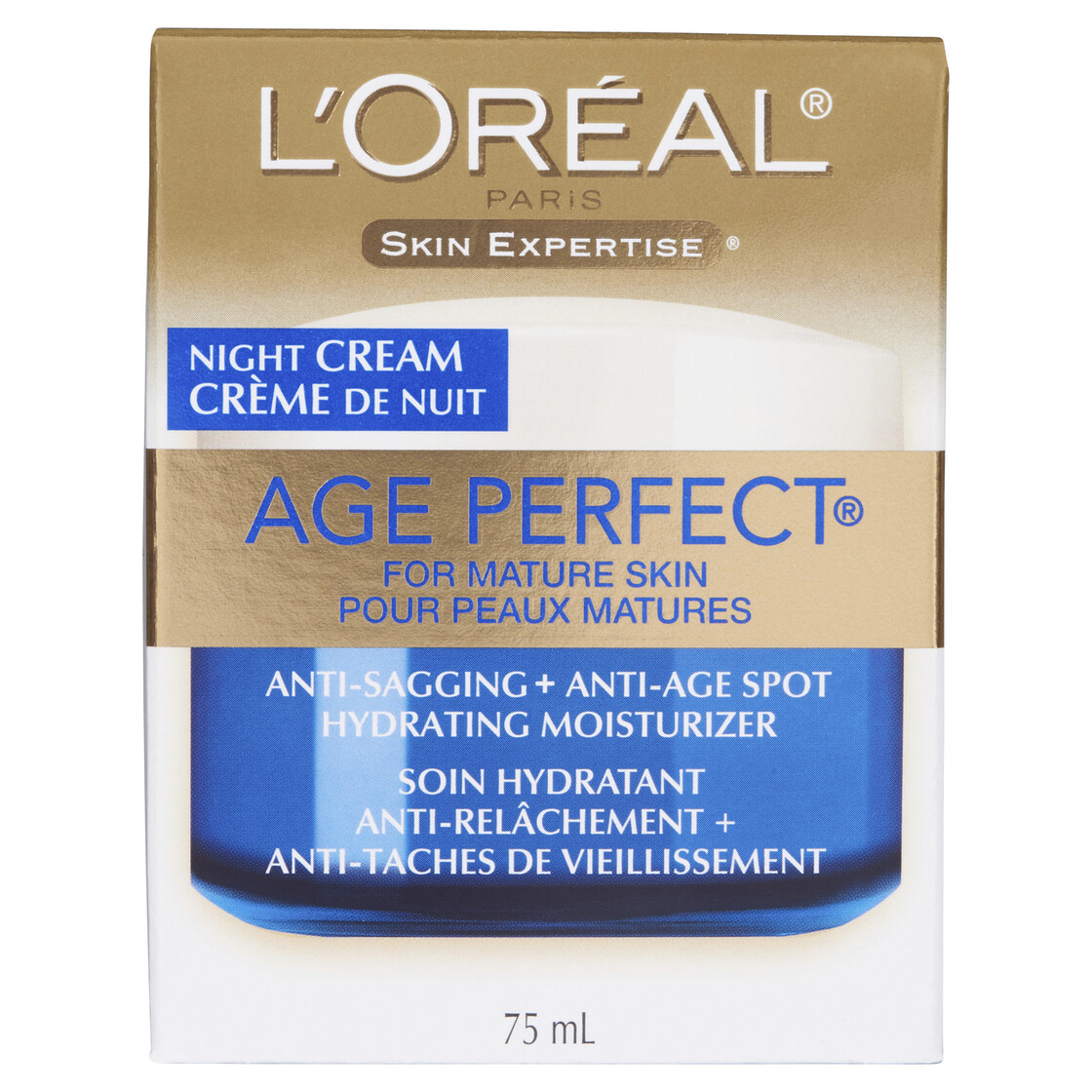L'Oréal Age Perfect Night Cream For Mature Skin 75 ml - Voilà Online ...
