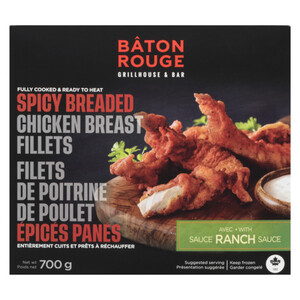 Bâton Rouge Frozen Chicken Breast Fillet Spicy Breaded 700 g - Voilà ...