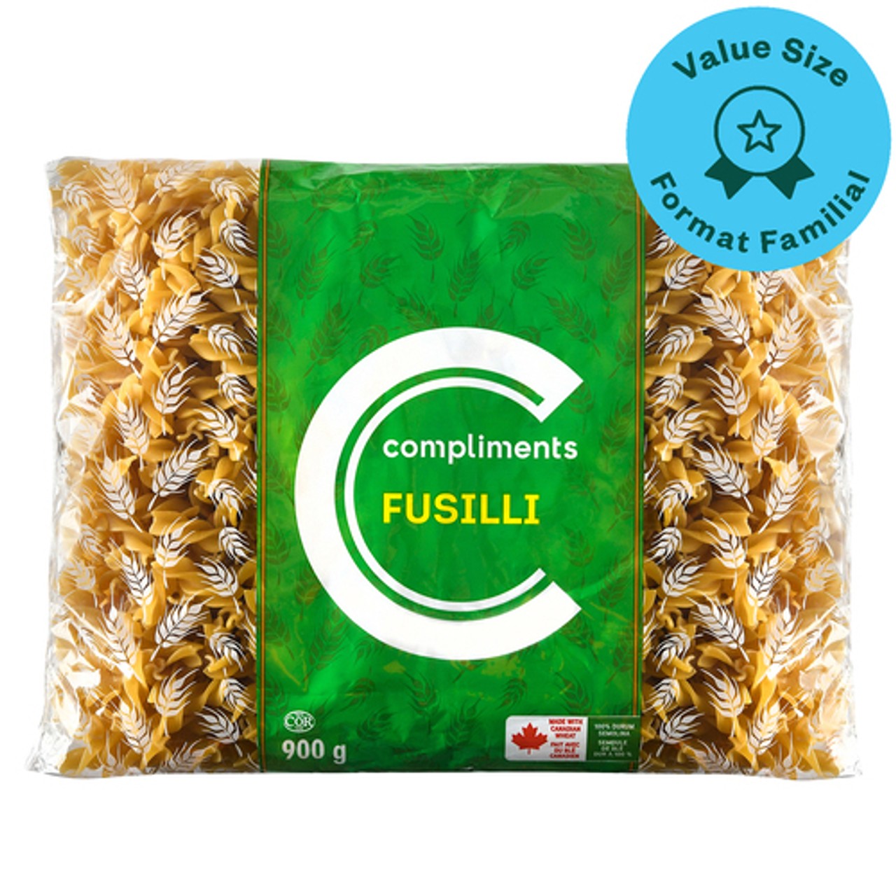 Compliments Pasta Fusilli Value Size 900 g - Voilà Online Groceries ...