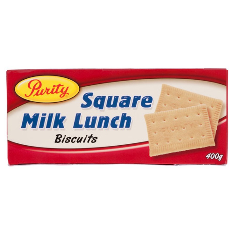 Purity Square Lunch Biscuits Milk 400 g - Voilà Online Groceries & Offers