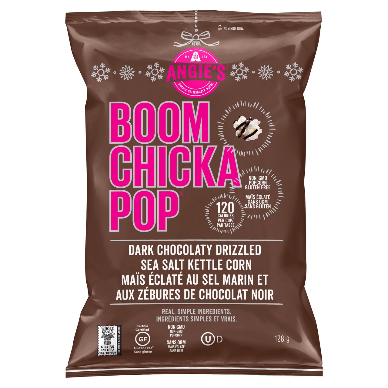 Angie's Gluten-Free Boom Chicka Popcorn Dark Chocolate & Sea Salt 128 g ...