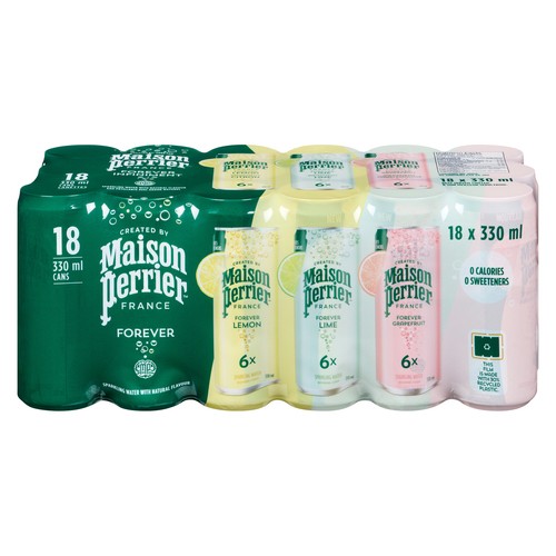Maison Perrier Sparkling Water Variety Pack 18 x 330 ml (cans) - Voilà ...