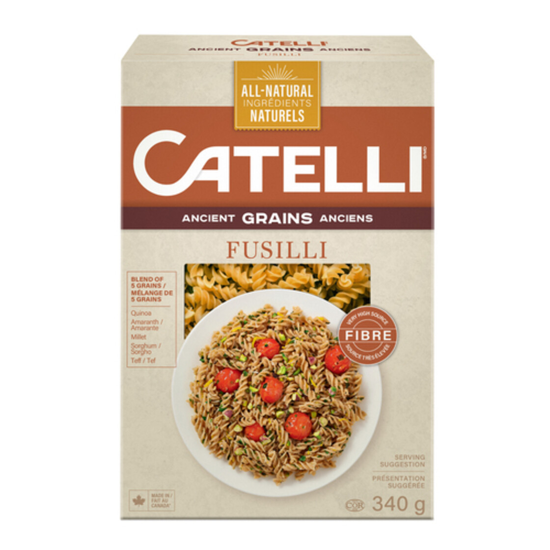 Catelli Ancient Grains Pasta Fusilli 340 g - Voilà Online Groceries ...