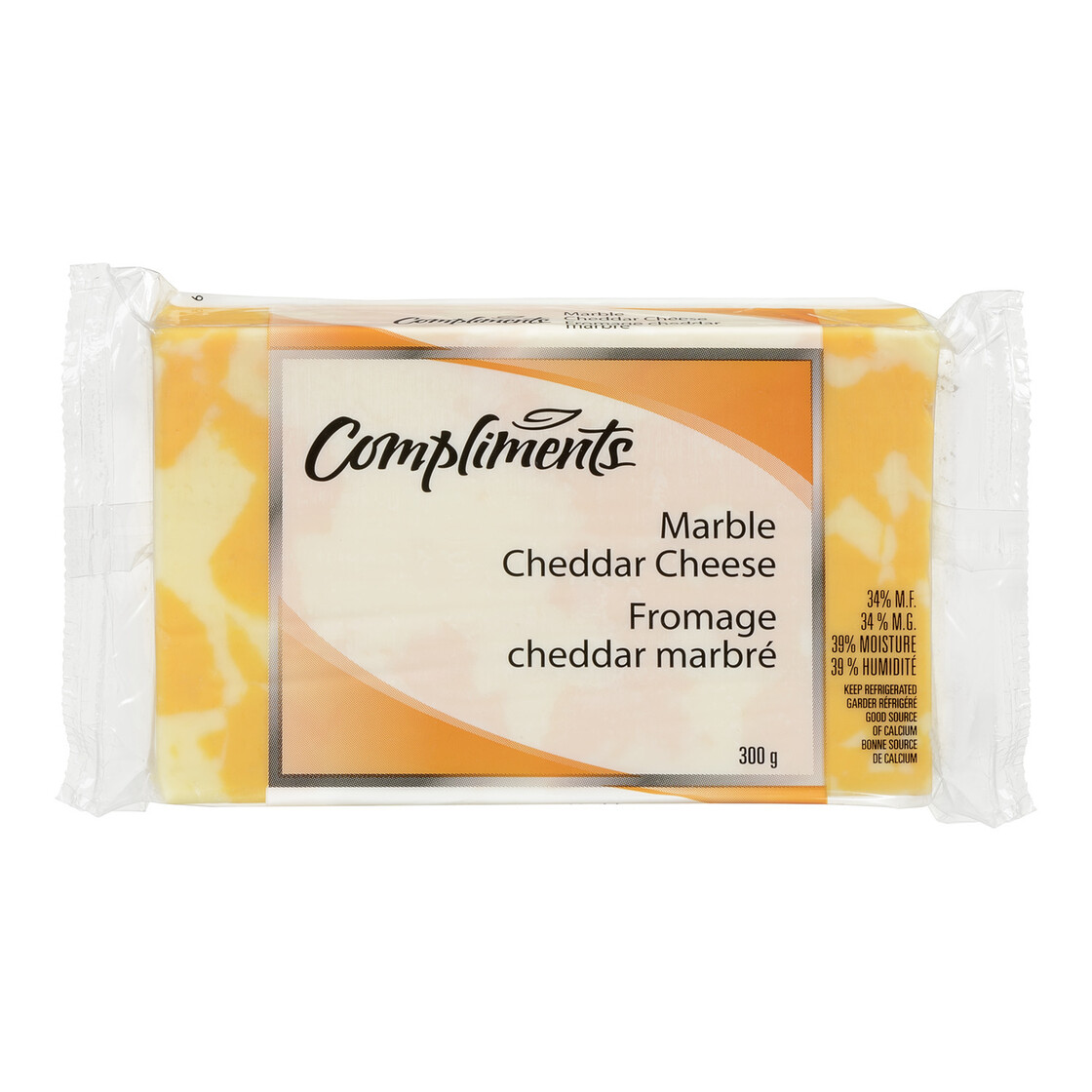 Compliments Cheese Marble Mild Cheddar 300 g - Voilà Online Groceries ...