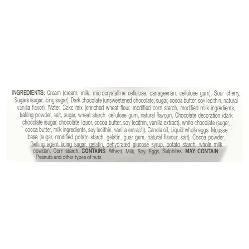 Laura Secord Cake Black Forest 80 g (frozen) - Voilà Online Groceries ...
