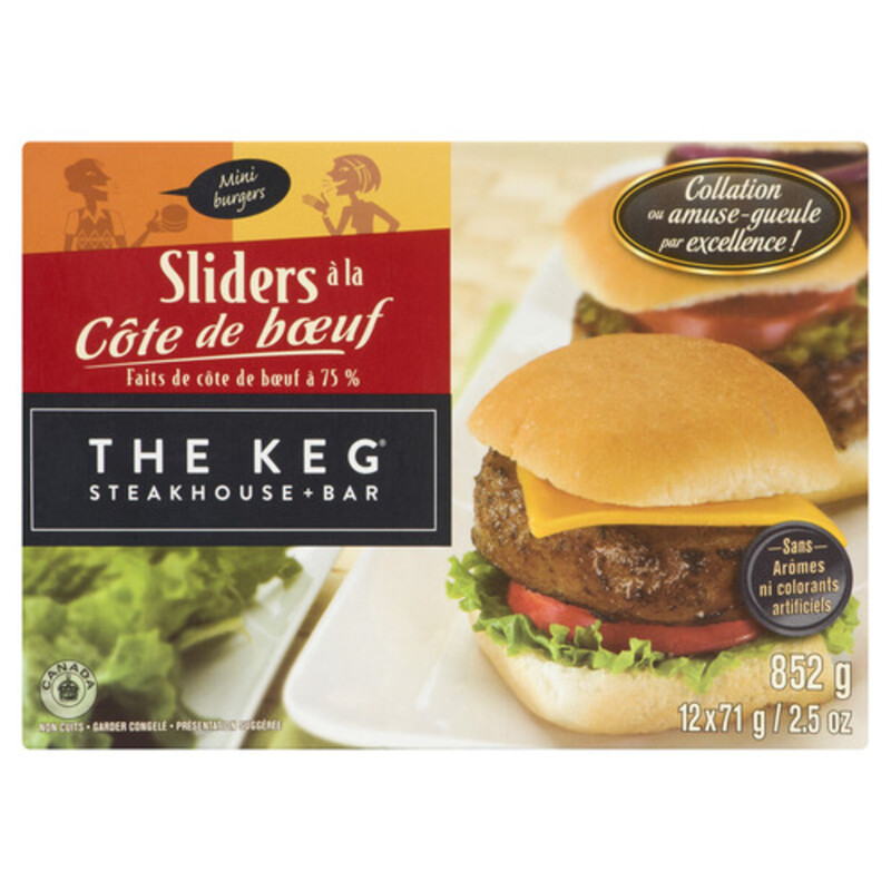 The Keg Frozen Beef Burger Sliders 852 g - Voilà Online Groceries & Offers