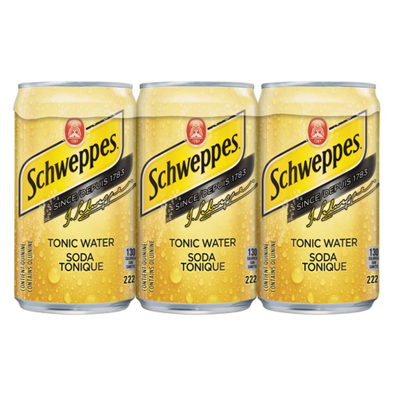 Schweppes Tonic Water 6 x 222 ml (cans) - Voilà Online Groceries & Offers