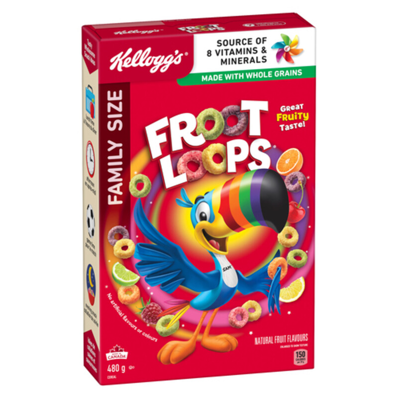 Kellogg's Froot Loops Cereal 480 g - Voilà Online Groceries & Offers