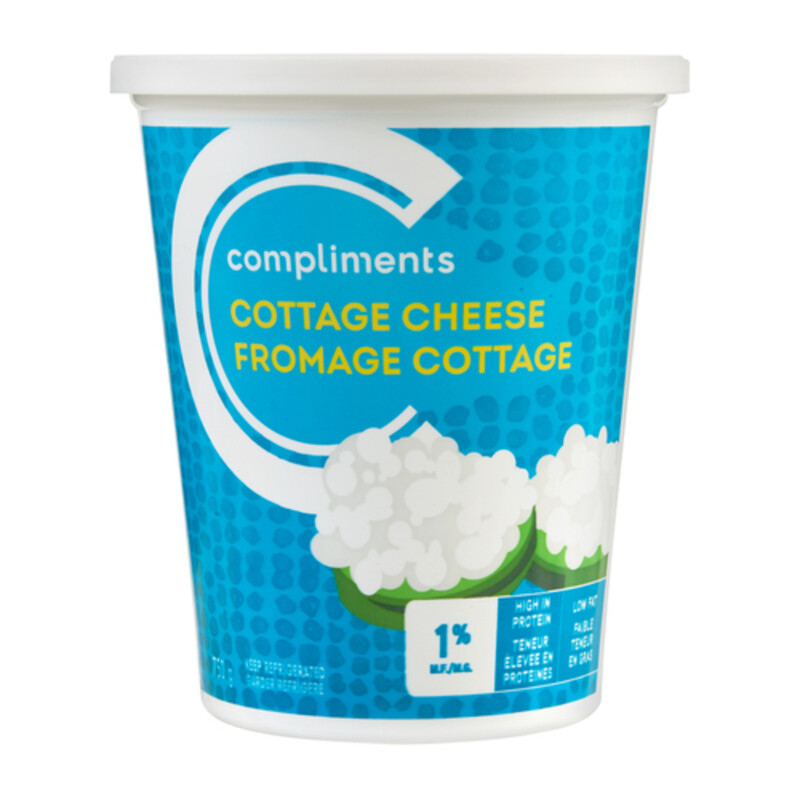 Compliments 1% Cottage Cheese 750 g - Voilà Online Groceries & Offers