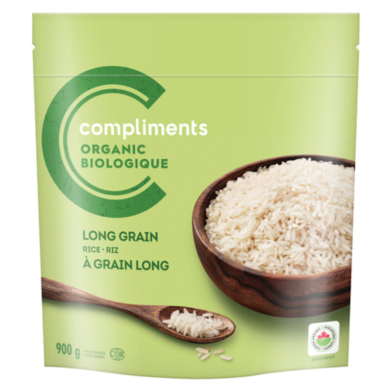 Compliments Organic White Rice Long Grain 900 g - Voilà Online ...