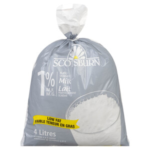 Scotsburn 1% Partly Skimmed Milk Bag 4 L - Voilà Online Groceries & Offers