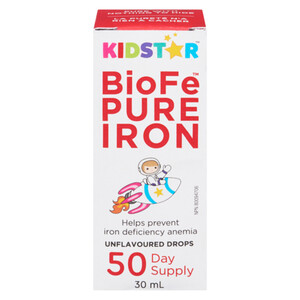 KidStar BioFe Pure Iron Drops Unflavoured 30 ml - Voilà Online ...