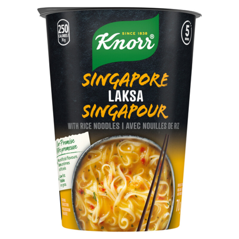 Knorr Rice Noodle Cup Singapore Laksa For A Light Soup Meal Ready In 5 ...