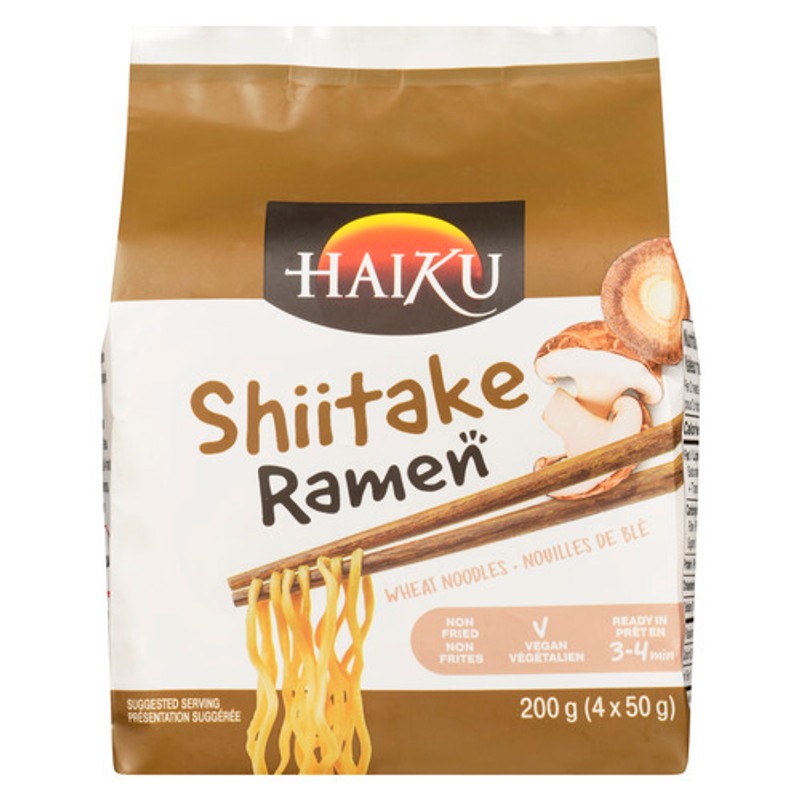 Haiku Wheat Noodles Shiitake Ramen 200 g - Voilà Online Groceries & Offers