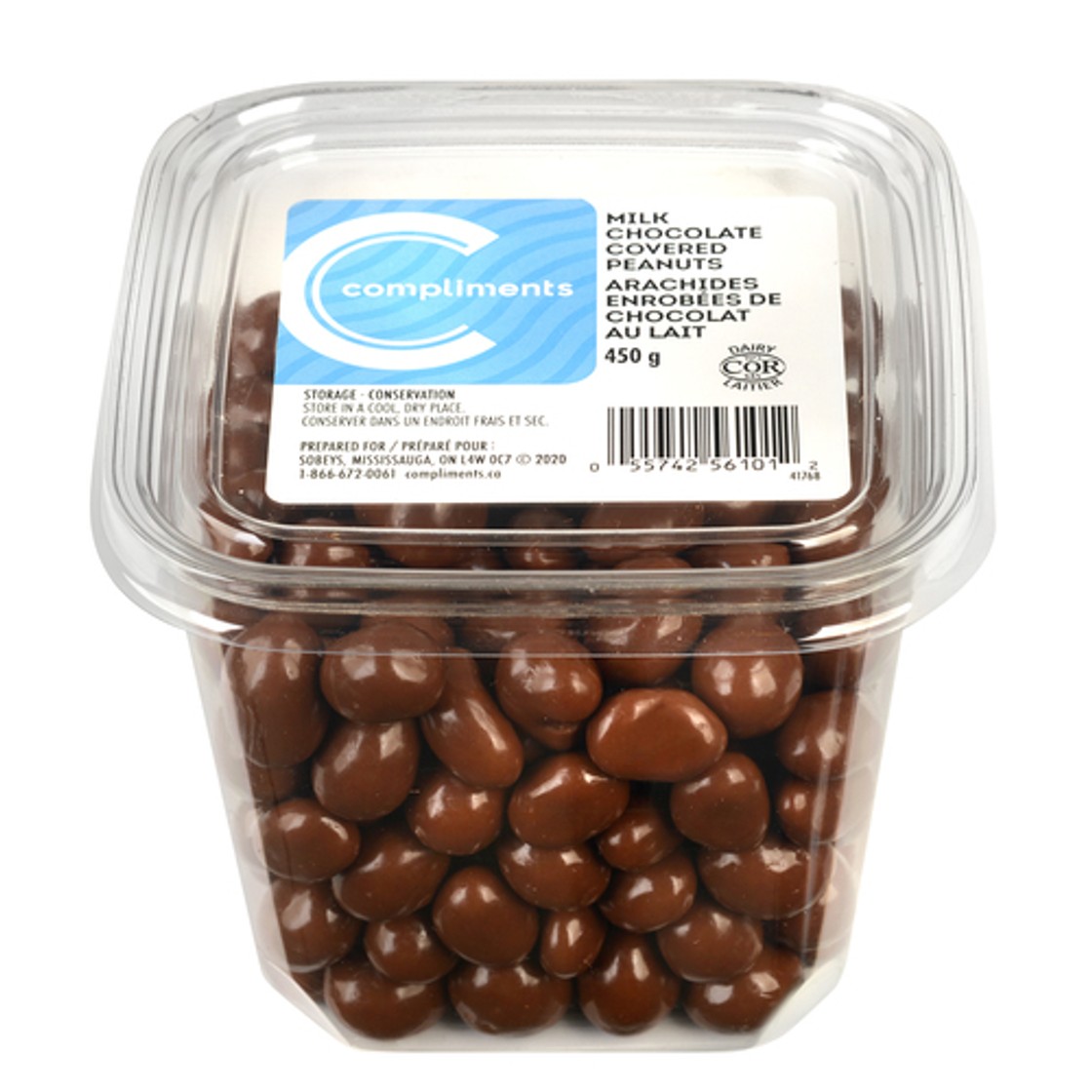 Compliments Peanuts Milk Chocolate Covered 450 g - Voilà Online ...