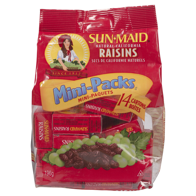 Sun.Maid California Raisins Natural Mini Packs 14 x 14 g - Voilà Online ...