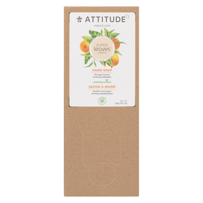 Attitude Super Leaves Hand Soap Bulk To Go Orange 4 L - Voilà Online ...