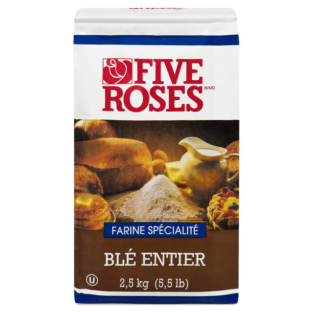 Five Roses Flour Whole Wheat 2.5 kg - Voilà Online Groceries & Offers