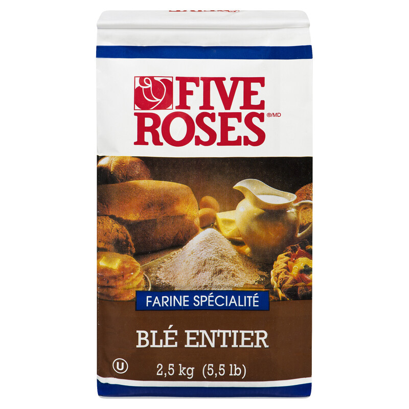 Five Roses Flour Whole Wheat 2.5 kg - Voilà Online Groceries & Offers