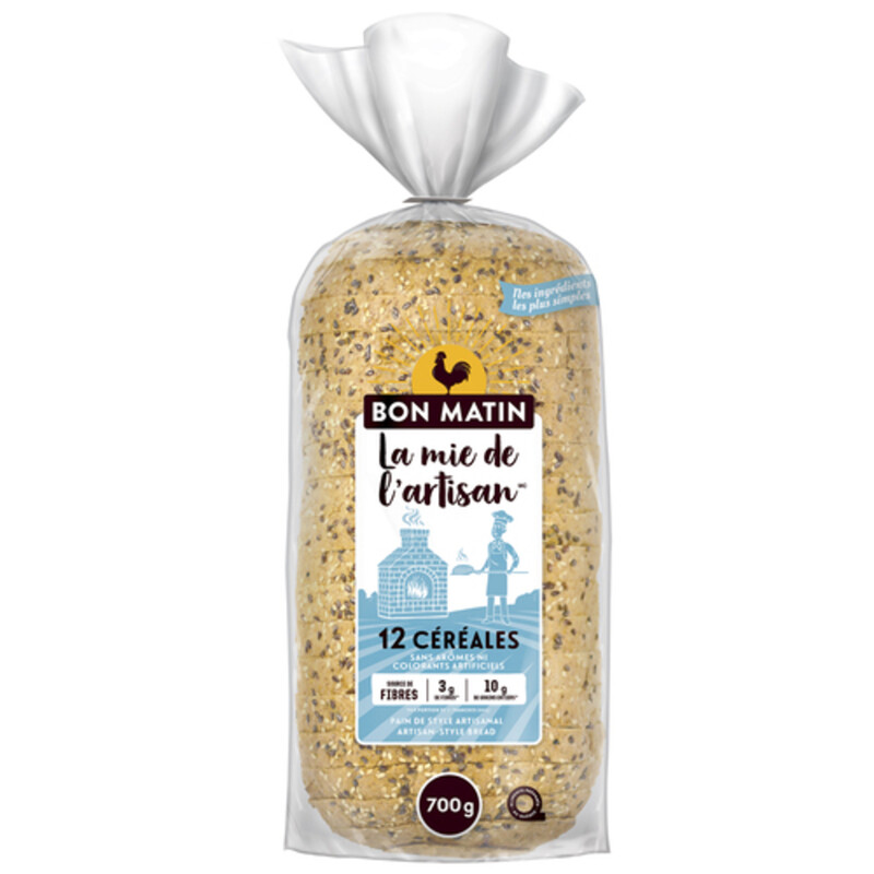 Bon Matin Bread Belgian 12 Grain 700 g - Voilà Online Groceries & Offers