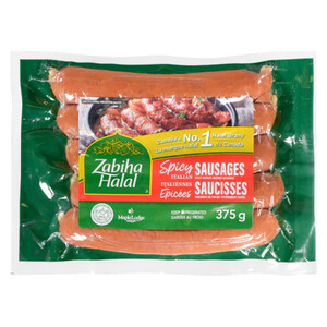 Zabiha Halal Italian Chicken Sausages Spicy 375 g - Voilà Online ...