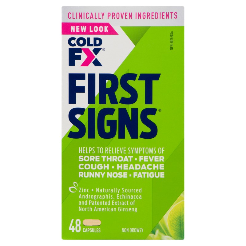 Cold-FX First Signs Flu Relief Cold Medicine 48 Capsules - Voilà Online ...