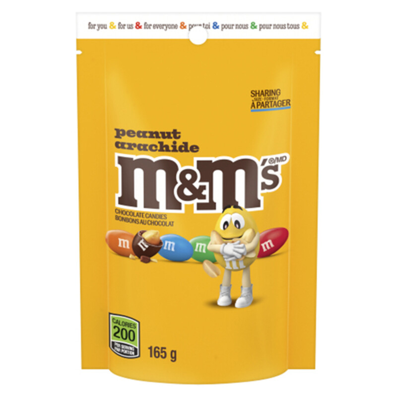 Mars Canada M&M's Chocolate Peanut 165 g - Voilà Online Groceries & Offers