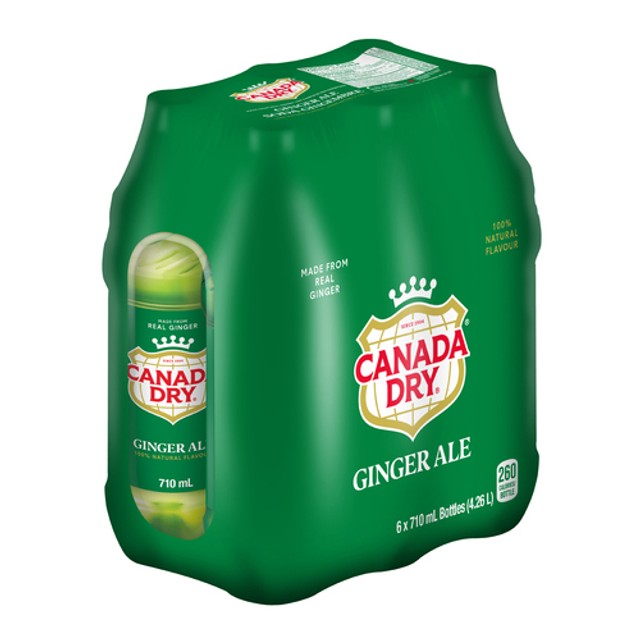 Canada Dry Ginger Ale 6 x 710 ml (bottles) - Voilà Online Groceries ...