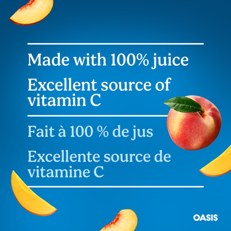 Oasis Juice Peach Mango 960 ml - Voilà Online Groceries & Offers