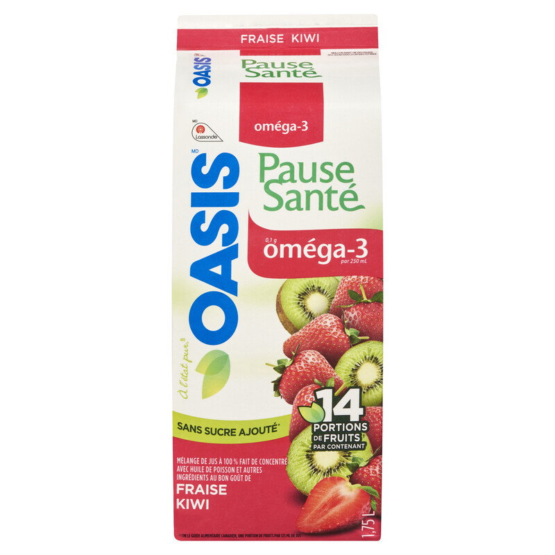 Oasis Health Break Juice Strawberry Kiwi 1.75 L - Voilà Online ...