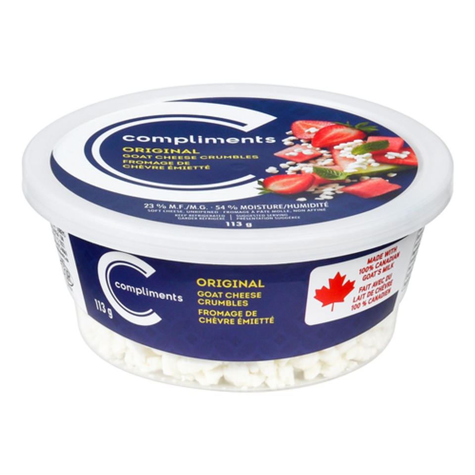 Compliments Crumbled Original Goat Cheese 113 g - Voilà Online ...
