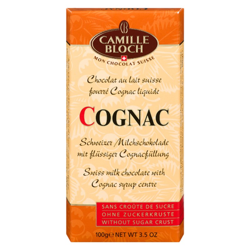 Camille Bloch Swiss Milk Chocolate With Cognac Syrup Center 100 g ...