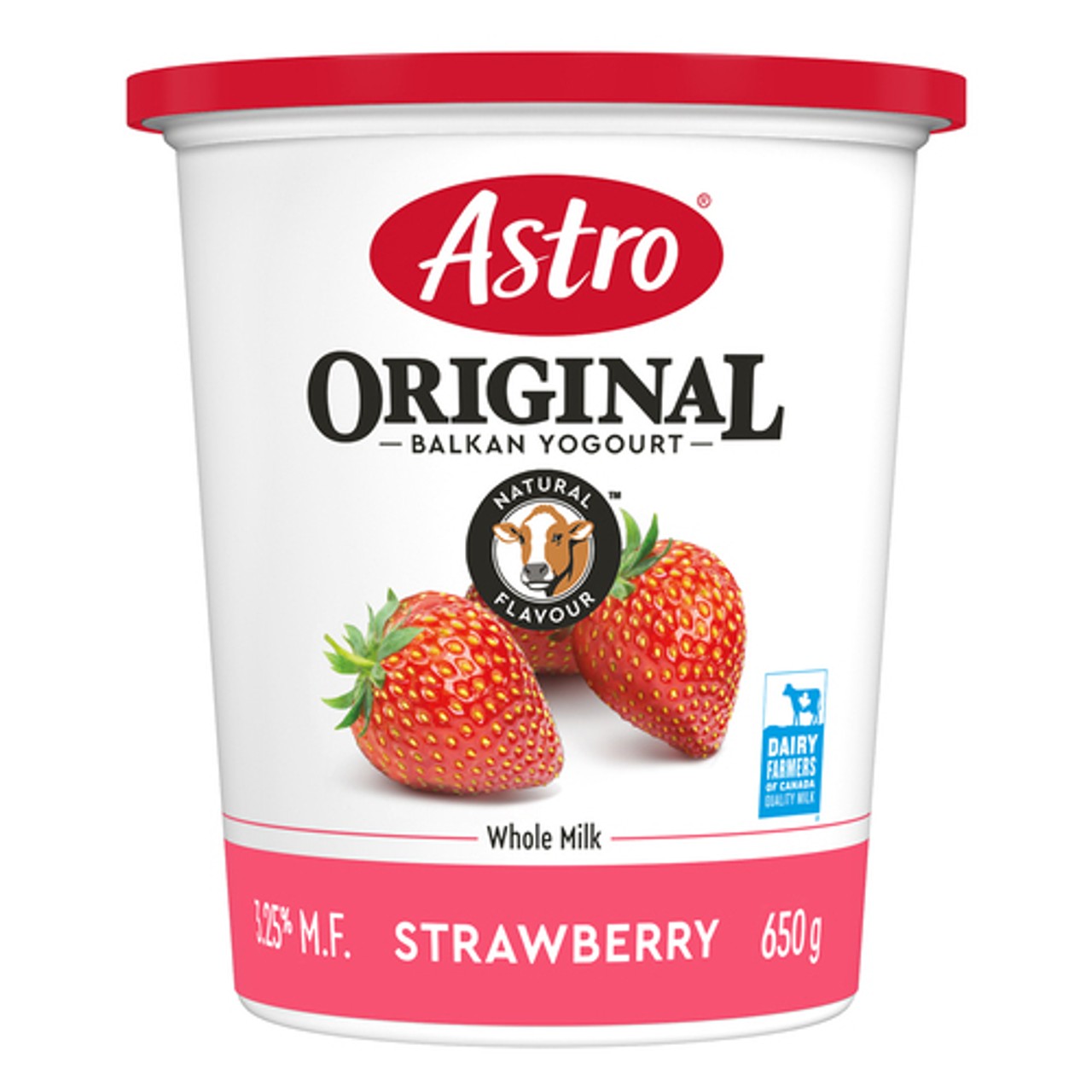 Astro Original 3.25% Yogurt Balkan Style Strawberry 650 g - Voilà ...
