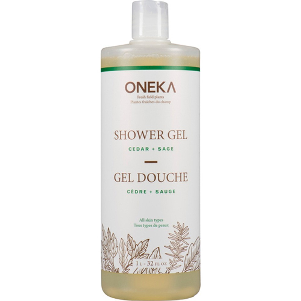 Oneka Shower Gel Cedar & Sage 1 L - Voilà Online Groceries & Offers