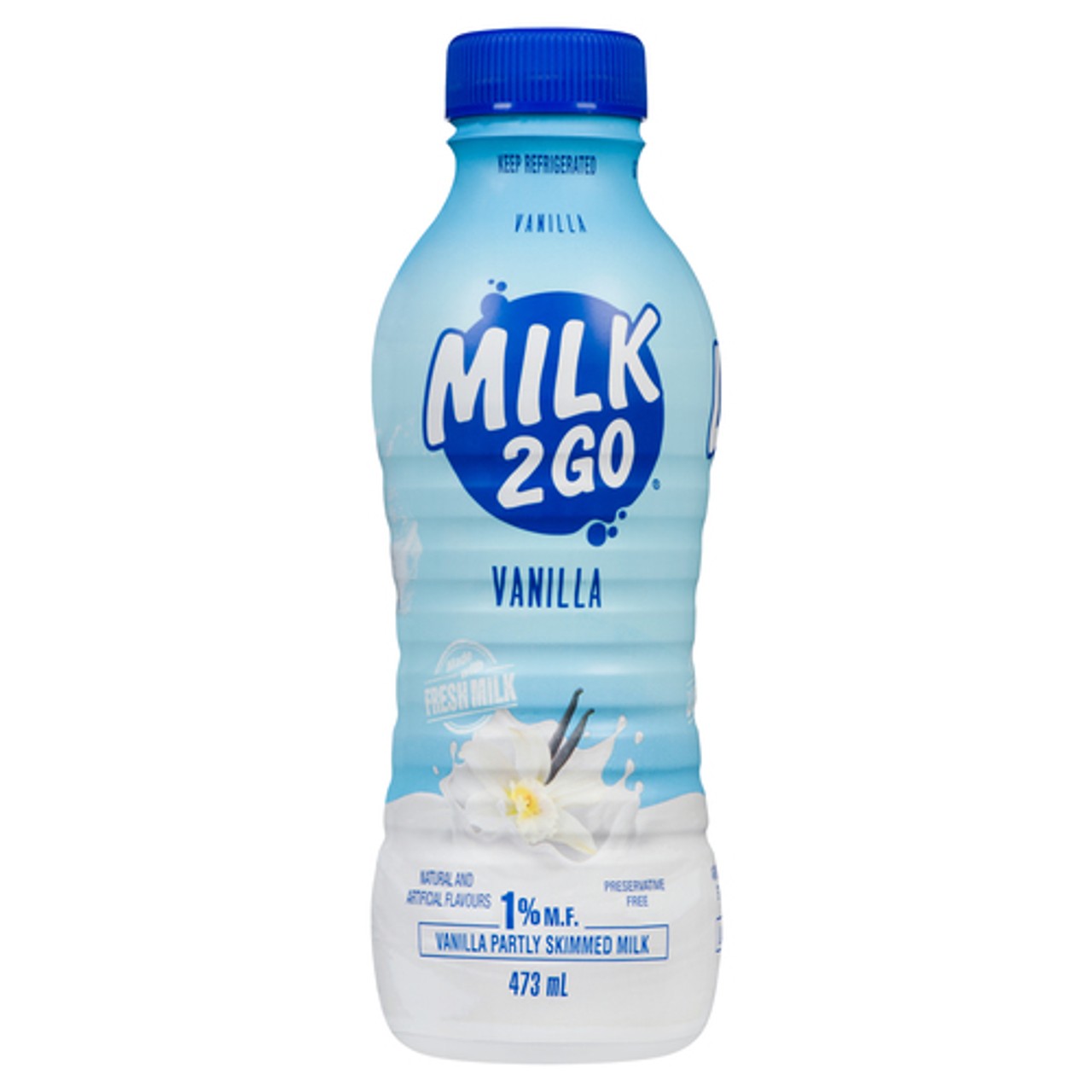 Milk 2 Go 1% Milk Vanilla Vibe 473 ml - Voilà Online Groceries & Offers