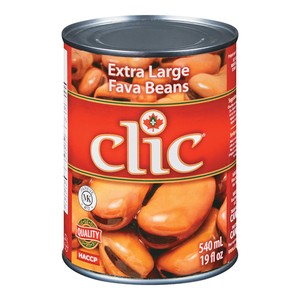 Clic Canned Fava Beans Extra Large 540 ml - Voilà Online Groceries & Offers