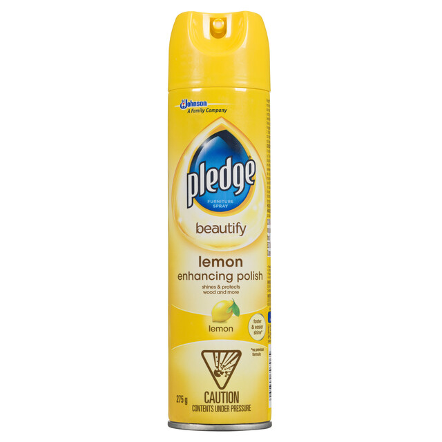 Pledge Enhancing Furniture Polish Spray Lemon 275 g - Voilà Online ...