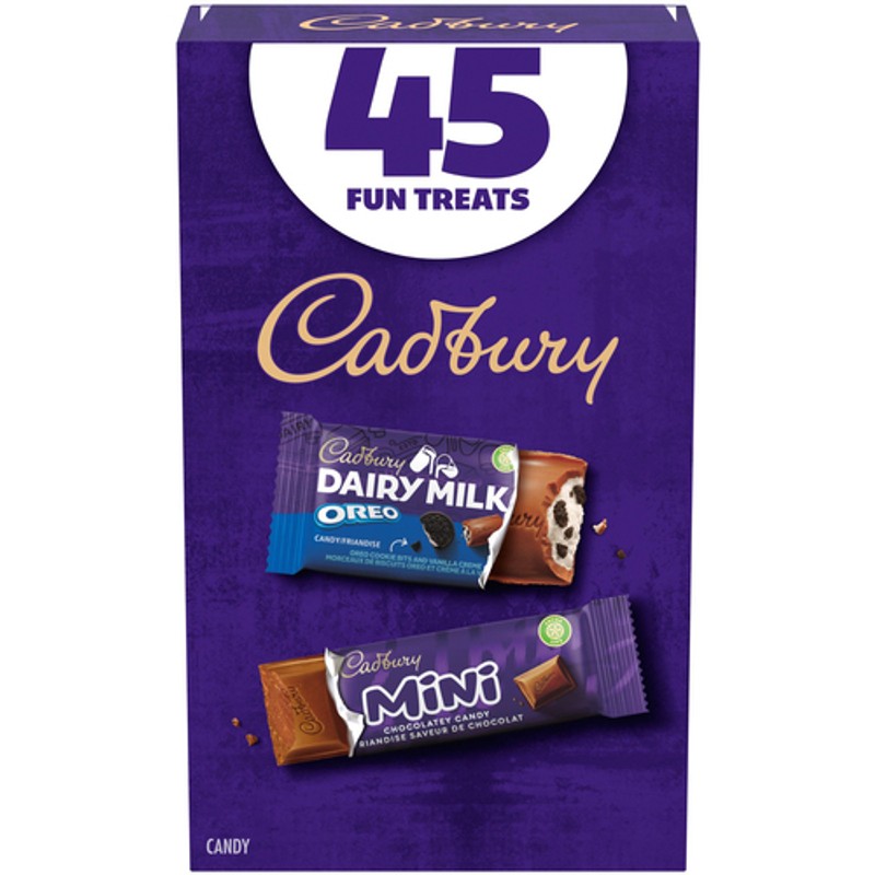 Cadbury Assorted Chocolatey Candy Mini Bars 45 Mini Bars 593 g - Voilà ...