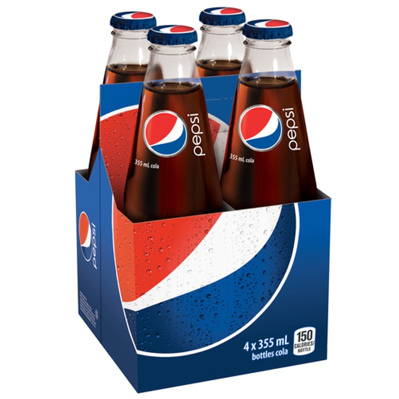 Pepsi Soft Drink 4 x 355 ml (bottles) - Voilà Online Groceries & Offers