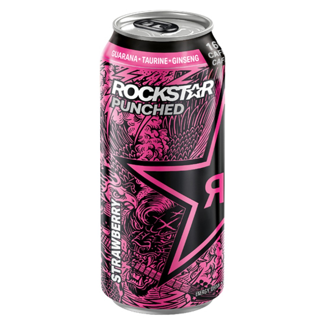 Rockstar Punched Energy Drink Strawberry 473 ml (can) - Voilà Online ...